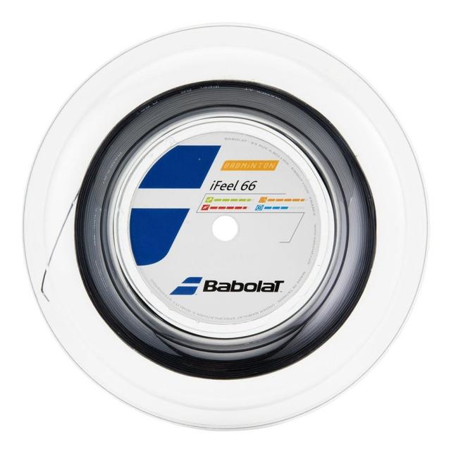 BabolaT(バボラ) 243128-105-0.68 バドミントン用ストリング IFEEL68（ブラック・サイズ：0.68mm×200m）[243128105068] 返品種別A