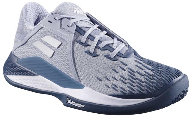 BabolaT(バボラ) 3A0S25B624-3035-28.0 メンズ テニスシューズ プロパルス フューリー 3 サンドグラス（グレー×ホワイト・サイズ：28.0cm）Propulse Fury 3 Sand Grass M[3A0S25B6243035280] 返品種別A