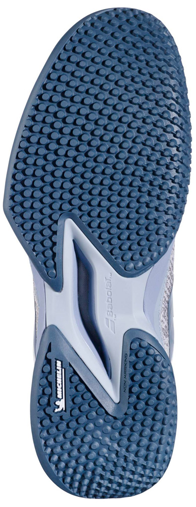 BabolaT(バボラ) 3A0S25B627-1107-27.0 メンズ テニスシューズ 　ジェット マッハ 3 サンドグラス（ホワイト×ダークグレー・サイズ：27.0cm）Jet Mach 3 Sand Grass Men[3A0S25B6271107270] 返品種別A