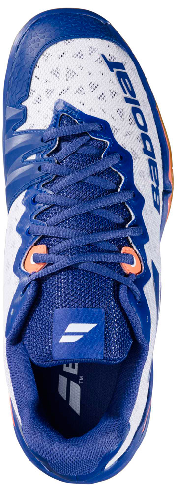 BabolaT(バボラ) メンズ バドミントンシューズ シャドウ 4（ホワイト/ネイビーブルー・サイズ：27.5cm）  3A0F24C356-1097-27.5返品種別A