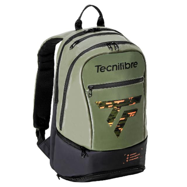 Tecnifibre(テクニファイバー) TCF-40TOUKHABA バックパック TOUR ENDURANCE KHAKI BACKPACK[TCF40TOUKHABA] 返品種別A