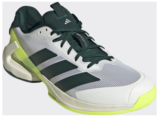 アディダス ADJ-JR2714-275 メンズ テニスシューズ アディゼロウーバーソニック 5 テニス（フットウェアホワイト/オーロラアイビー/ルシッドレモン・サイズ：27.5cm）adidas[ADJJR2714275] 返品種別A