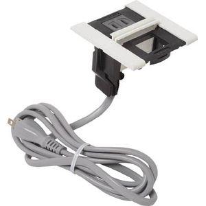 スガツネ工業 DMS-PB-WT デスクトップマルチタップDMS型（210-020-494）OAタップ[DMSPBWTスガツネ] 返品種別B