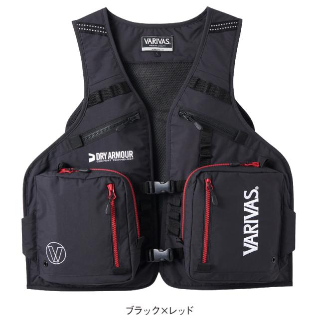 バリバス VAVT-05 Lサイズ(ブラック×レッド) アクティブベスト VAVT-05 Lサイズ (ブラック×レッド)VARIVAS[97292バリバス] 返品種別A