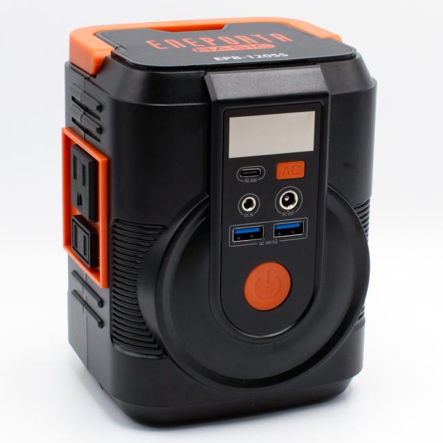 Bearmax ポータブル電源ソーラーパネルセット　111Wh　ACコンセント2口　USB-C出力搭載(ブラック×オレンジ) EPB-120SS返品種別B