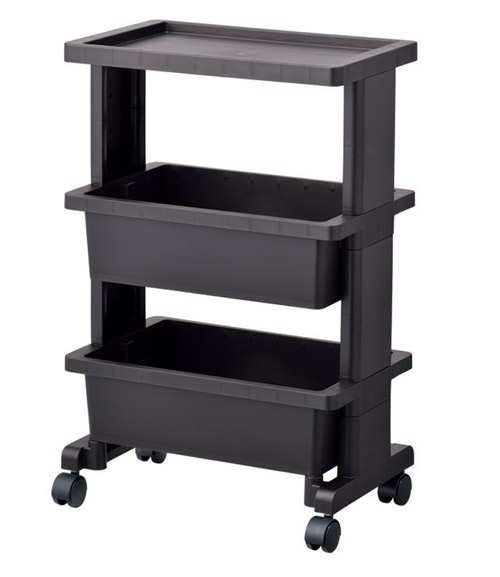 JEJアステージ JEJ-リセテ-ブルワゴンミニBK リセスタイル テーブルワゴンミニ3段(ブラック)JEJ[JEJリセテブルワゴンミニBK] 返品種別Aの通販はau PAY マーケット ...