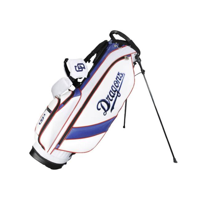 レザックス 中日ドラゴンズ スタンドバッグ（ホワイト・7.5型・47インチクラブ対応） LEZAX CHUNICHI DRAGONS CDCB-3416返品種別A