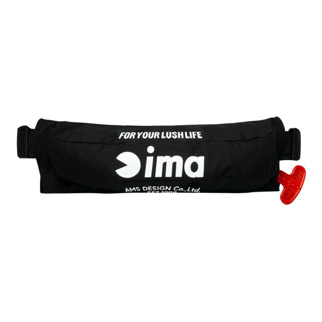 アムズデザイン インフレータブルライフベルト(ブラック) ima INFLATABLE LIFE BELT 国土交通省型式承認品 TypeA #T-LJ010返品種別A