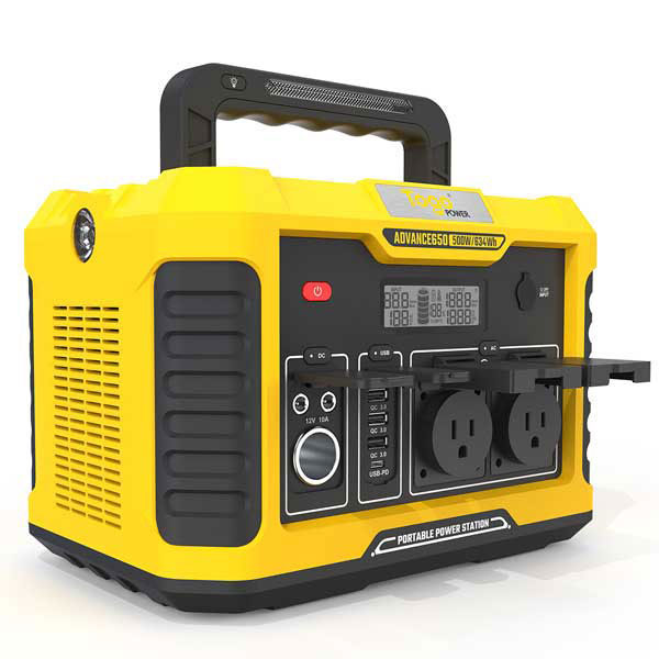 TogoPower AD650Y ポータブル電源 634Wh USB-C出力搭載TogoPower ADVANCE650[AD650YTOGOPOWER] 返品種別B