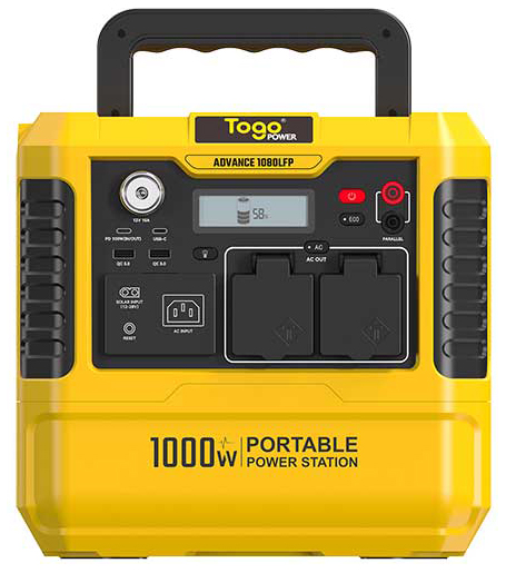 Togopower AD1080LFP ポータブル電源 1152Wh ACコンセント2口 USB-C出力搭載ADVANCEPLUSシリーズ[AD1080LFP] 返品種別B