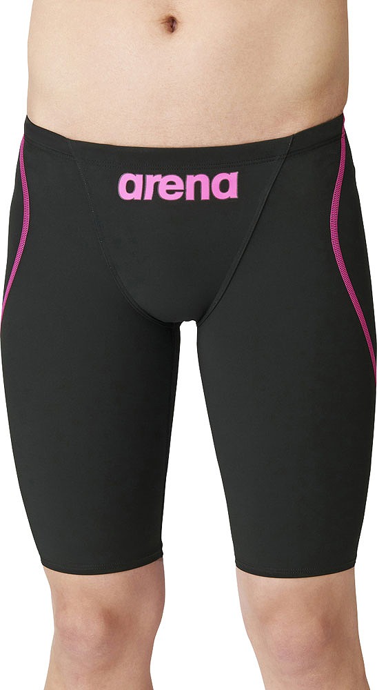 アリーナ 男性用　競泳水着　ハーフスパッツ（ブラック/ブラック・サイズ：S） ARN1011M-BKPK-S返品種別B