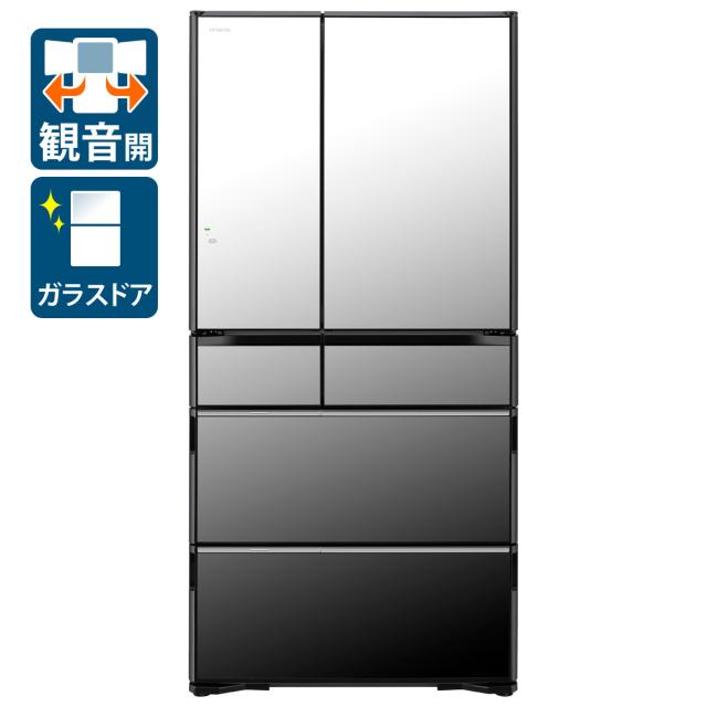 日立 R-WXC74X-X 735L 6ドア冷蔵庫(クリスタルミラー)HITACHI[RWXC74XX] 返品種別A