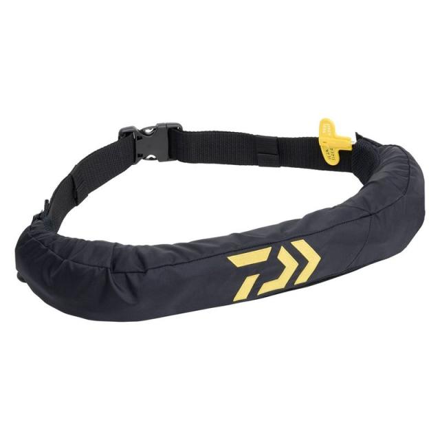 ダイワ DF-2724JM(ブラック) DF-2724JM インフレータブルアラートライフジャケット(ウエストタイプ自動・手動膨脹式) フリーサイズ ブラックDAIWA 国土交通省型式承認品（小型船舶用救命胴衣TYPE-A） 膨張式ライフジャケット[08370821ダイワ] 返品種別A