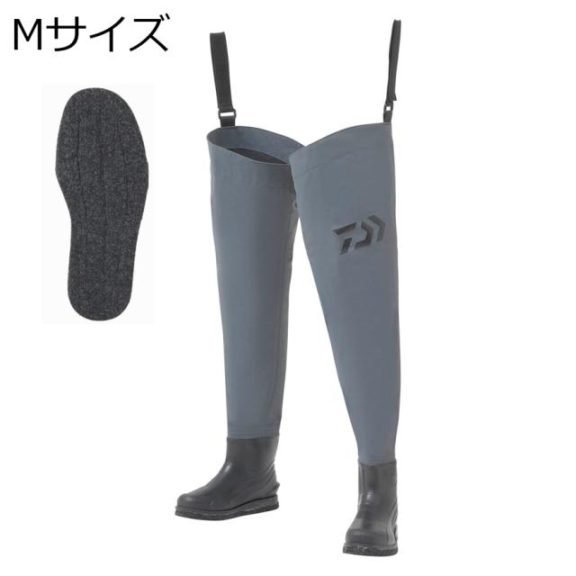 ダイワ PW-1208 パワーウェーダー Mサイズ25.0〜25.5cm フェルトソール(グレー) DAIWA ヒップウェーダー PW-1208Mサイズ返品種別A