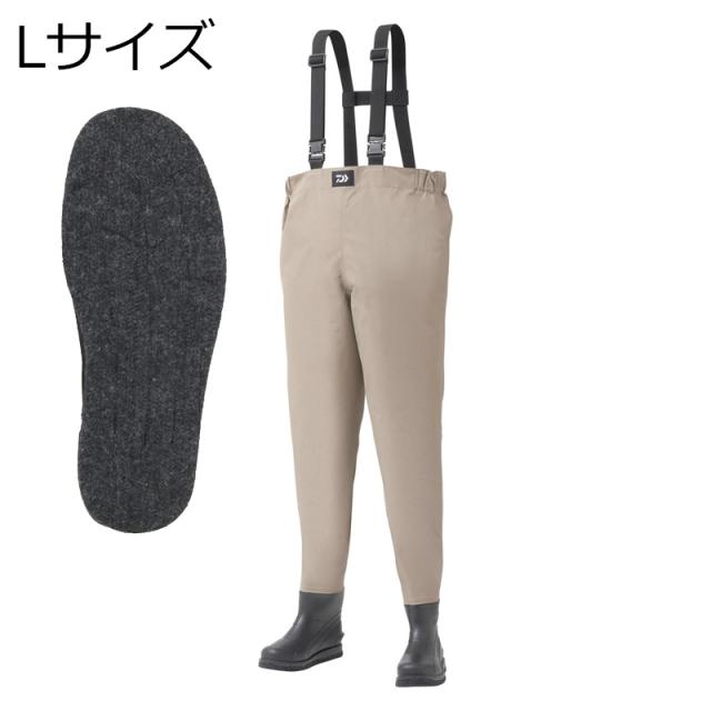 ダイワ BW-3251 ブレスウェーダー フェルトソール Lサイズ25.5〜26.0cm(グレージュ) BW-3251Lサイズ返品種別A