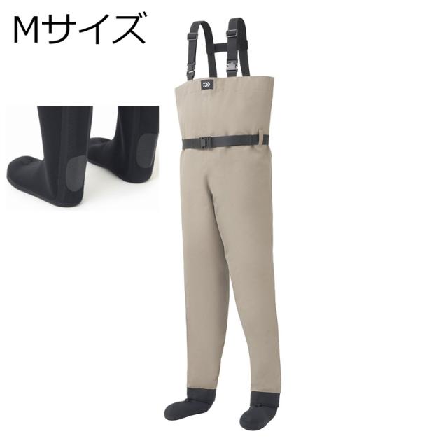 ダイワ BW-4051S ブレスウェーダー ソックス先丸 Mサイズ25.0〜25.5cm(グレージュ) BW-4051S Mサイズ返品種別A