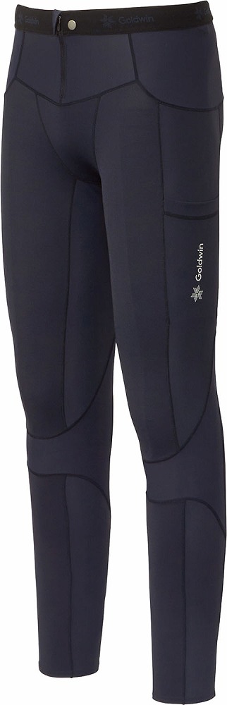 C3fit(シースリーフィット) メンズ フォーカスサポート ロングタイツ（ブラック・サイズ：B1） Goldwin GW-GC14158-BK-B1返品種別A