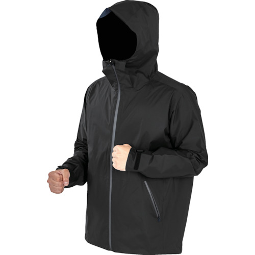 トラスコ中山 TRESWLL-BK 高耐候・軽量ストレッチレインウェア ブラック LLTRUSCO[TRESWLLBK] 返品種別A