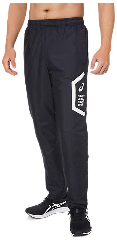 アシックス 2031E062-001-XS メンズ 裏トリコットブレーカーパンツ(スリム/リサイクル素材)（パフォーマンスブラック・サイズ：XS）asics[2031E062001XS] 返品種別A