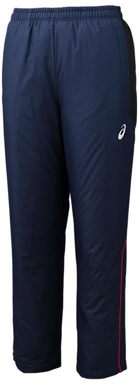 アシックス メンズ 中わたウオーマーパンツ(リサイクル素材)（ピーコート・サイズ：2XL） asics 2031E056-401-2XL返品種別A