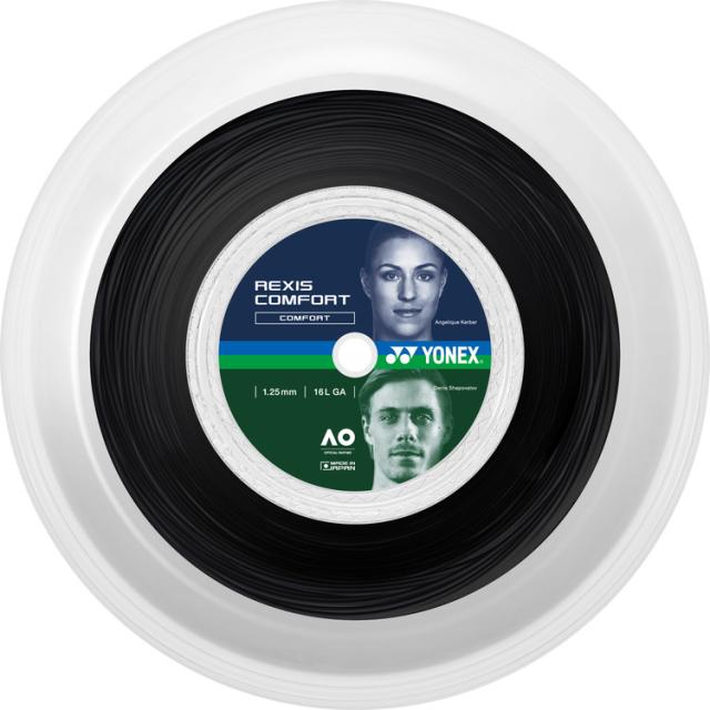 ヨネックス YO-TRCF125R2-007 硬式テニス用ストリング レクシスコンフォート125（ブラック）YONEX テニス[YOTRCF125R2007] 返品種別A