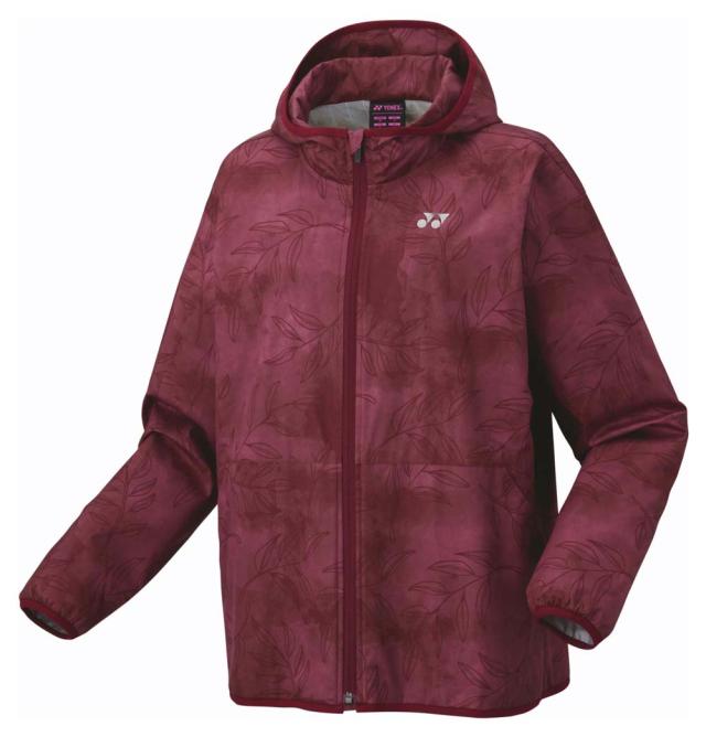 ヨネックス YO-78075-266-M レディース 裏地付 ウィンドウォーマーパーカー（ダークワイン・サイズ：M）YONEX[YO78075266M] 返品種別A
