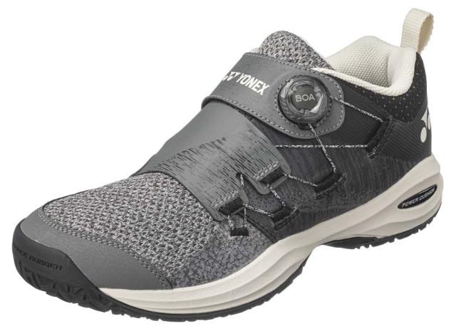 ヨネックス YO-SHTCWD5A-290-23.0 ユニセックス テニスシューズ パワークッションコンフォート ワイド ダイヤル5 AC（ブラック/グレー・サイズ：23.0cm）YONEX[YOSHTCWD5A290230] 返品種別A