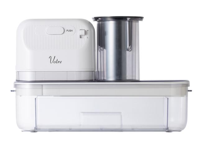 YAMAZEN YSLA-Q45-W 電動スライサー　ホワイトVotre ヴォトレ[YSLAQ45W] 返品種別A