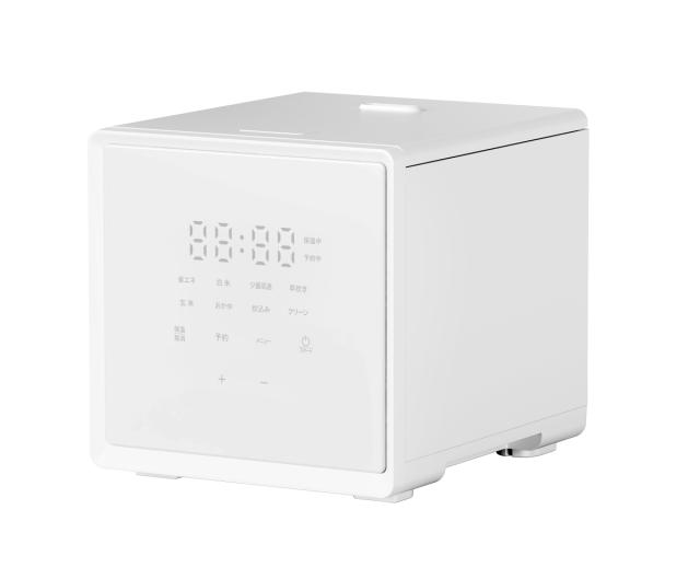 YAMAZEN NEJS-025CM-W マイコン炊飯ジャー（2合炊き） ホワイトキューブ型マイコンジャー炊飯器[NEJS025CMW] 返品種別A