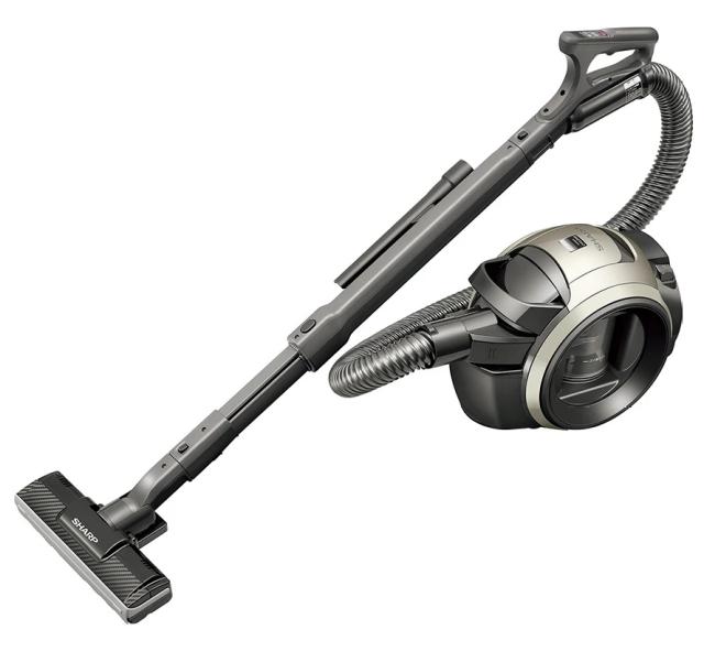 シャープ サイクロン式クリーナー コード式 自走式パワーブラシ ゴールド系 SHARP 遠心分離サイクロン掃除機 EC-U100-N返品種別A