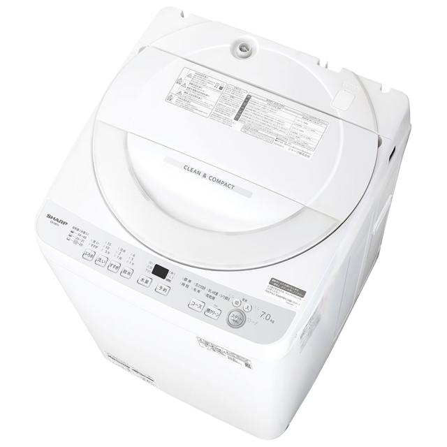 シャープ ES-GE7J-S 7.0kg 全自動洗濯機　シルバー系SHARP[ESGE7JS] 返品種別A