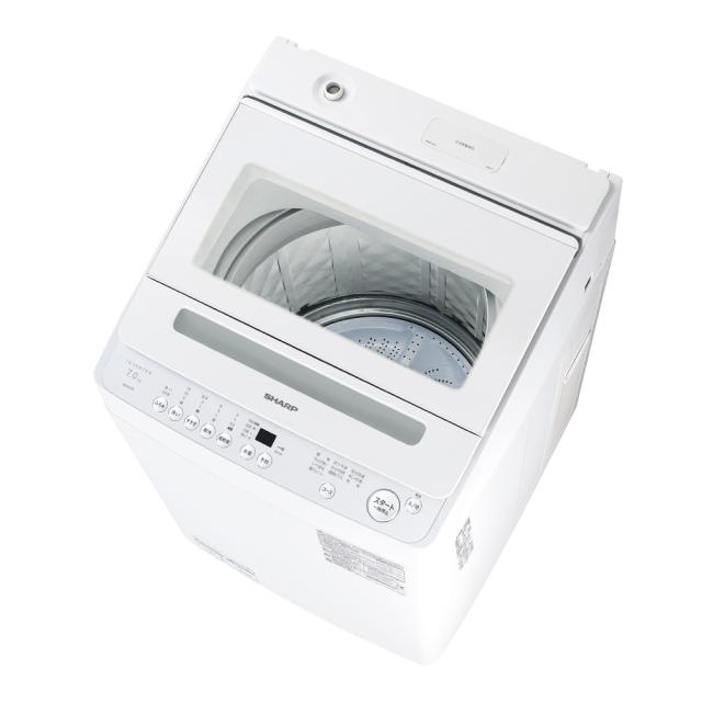 シャープ ES-GV7K-W 7.0kg 全自動洗濯機　ホワイト系SHARP[ESGV7KW] 返品種別A