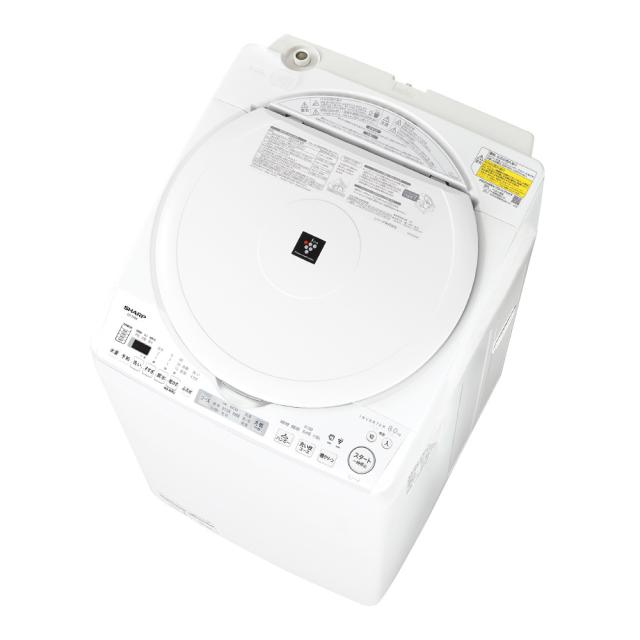 シャープ ES-TX8K-W 8.0kg 洗濯乾燥機　ホワイト系SHARP[ESTX8KW] 返品種別A