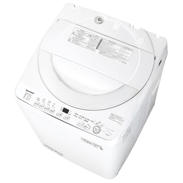 シャープ ES-GE7K-W 7.0kg 全自動洗濯機　ホワイト系SHARP[ESGE7KW] 返品種別A