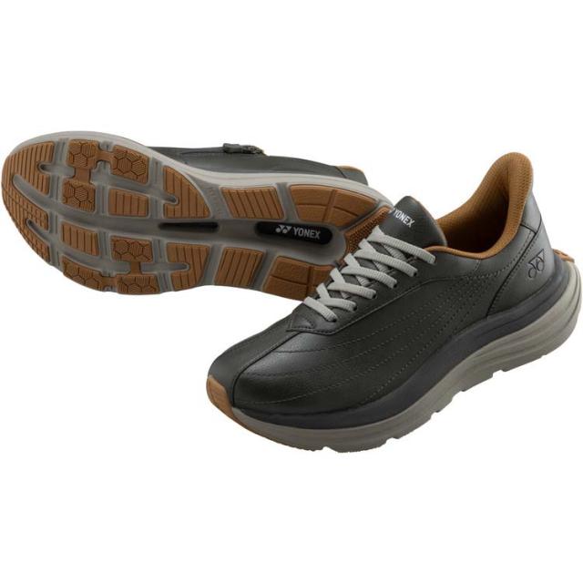 ヨネックス メンズ ウォーキングシューズ パワークッションM128（オリーブ・サイズ：24.0cm） YO-SHWM128-149-24.0返品種別A