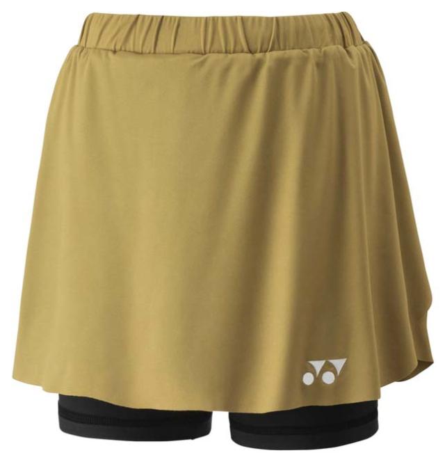 ヨネックス YO-26181-016-XO レディース スカート（インナースパッツ付）（ゴールド・サイズ：XO）YONEX[YO26181016XO] 返品種別A