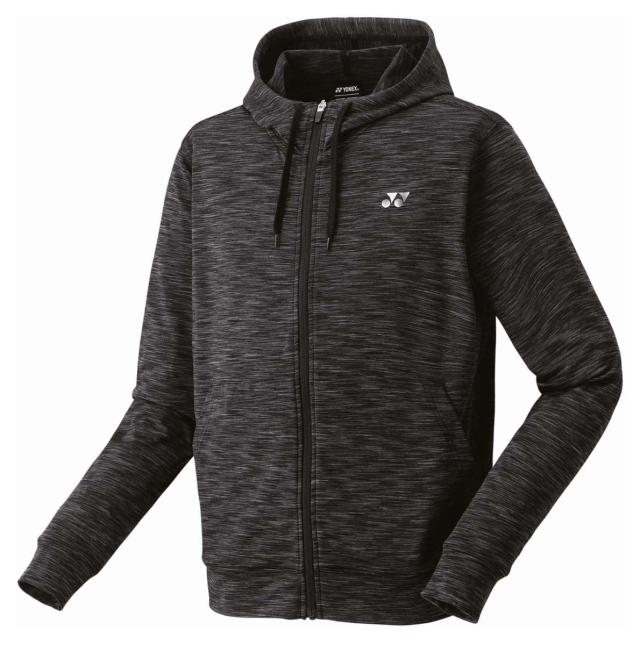 ヨネックス YO-51061-007-L ユニセックス ニットウォームアップパーカー（ブラック・サイズ：L）YONEX[YO51061007L] 返品種別A