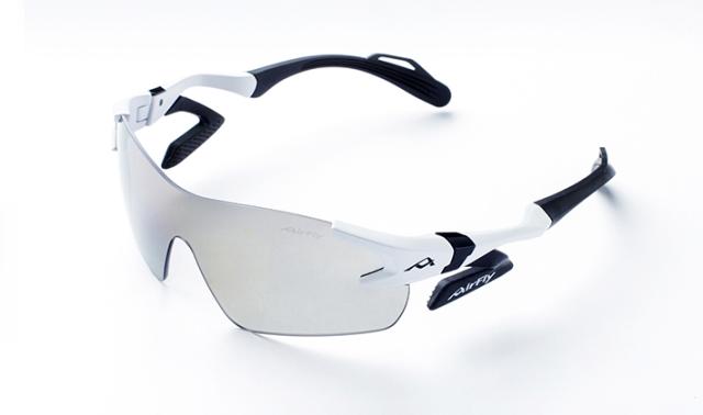 AirFly(エアフライ) AF-301C-2 ユニセックスモデル サングラス AF-301 C-2(フレームカラー・ホワイトマット/レンズカラー・ライトスモーク)[AF301C2エアフライ] 返品種別A