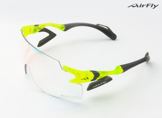 AirFly(エアフライ) AF-301C-31BK ユニセックスモデル サングラス AF-301 C-31BK(フレームカラー・ネオンイエローマット/レンズ・調光パープルゴールドミラー)[AF301C31BKエアフライ] 返品種別A