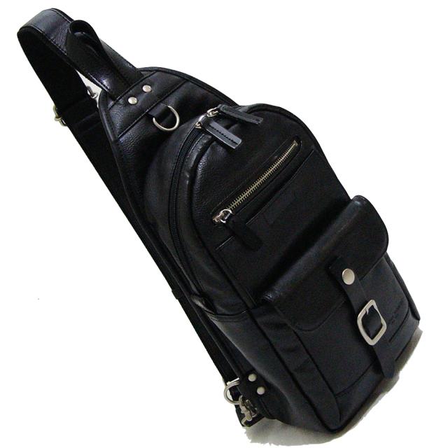 木和田 4966-01 ボディバッグ ブラックKIWADA　バレンチノ・サバティーニ[496601KIWADA] 返品種別A