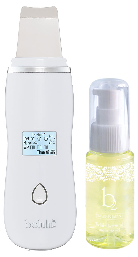 ビューティフルエンジェル 美ルル アクアルファ ウォーターピーリング美顔器（グロッシィホワイト） KRD1027N-WT返品種別A