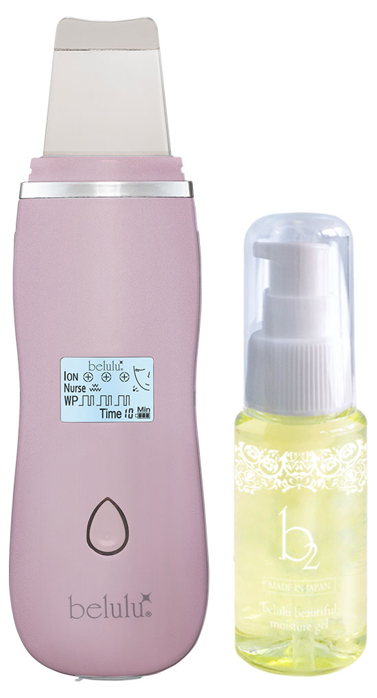 ビューティフルエンジェル 美ルル アクアルファ ウォーターピーリング美顔器（グロッシィピンク） KRD1027N-PK返品種別A