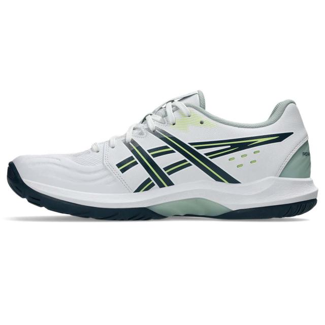 アシックス メンズ ハンドボールシューズ POWERBREAK FF（WHITE/TRANQUIL TEAL・サイズ：26.5cm） asics 1071A101-104-26.5返品種別A