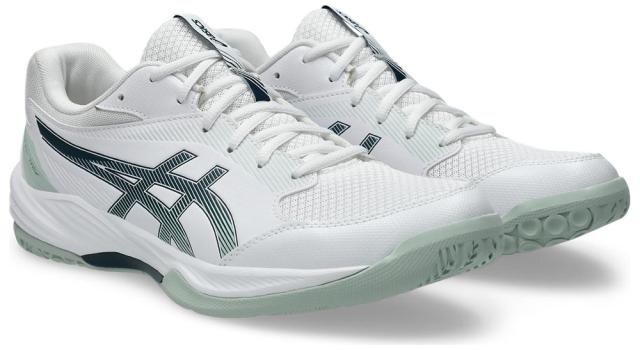 アシックス メンズ ハンドボールシューズ GEL-TASK 4（WHITE/TRANQUIL TEAL・サイズ：26.0cm） asics 1071A103-102-26.0返品種別A