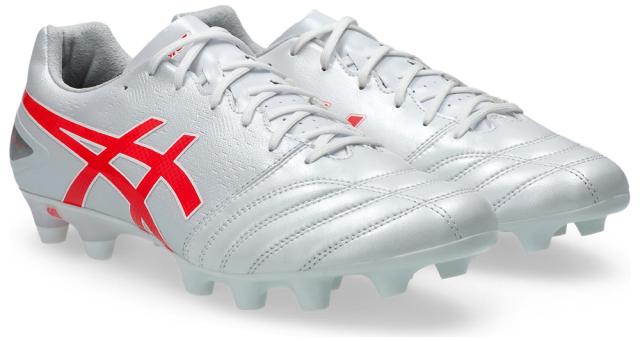 アシックス 1103A098-104-27.5 ユニセックス サッカー スパイク 固定式 DS LIGHT ADVANCE WIDE（WHITE/FLASH RED・サイズ：27.5cm）asics[1103A098104275] 返品種別A