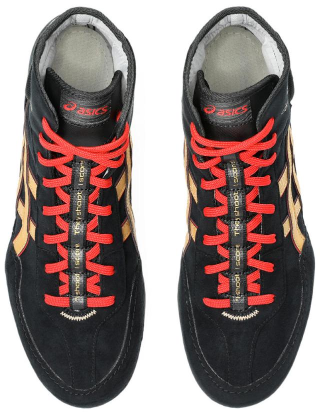 アシックス メンズ レスリングシューズ DAN GABLE EVO 3（BLACK/PURE GOLD・サイズ：26.5cm） asics 1081A052-002-26.5返品種別A