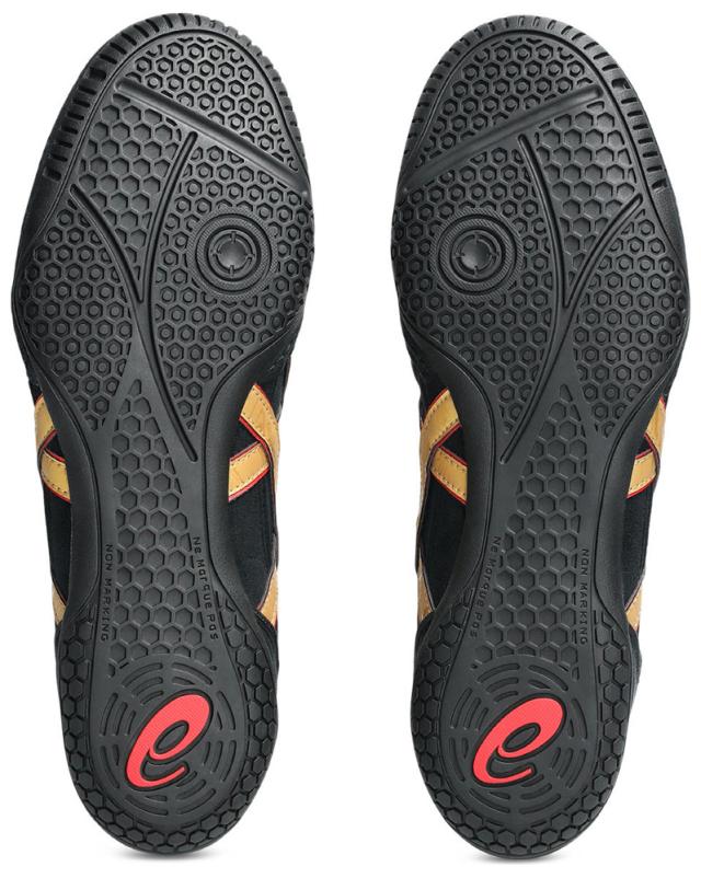 アシックス メンズ レスリングシューズ DAN GABLE EVO 3（BLACK/PURE GOLD・サイズ：26.5cm） asics 1081A052-002-26.5返品種別A