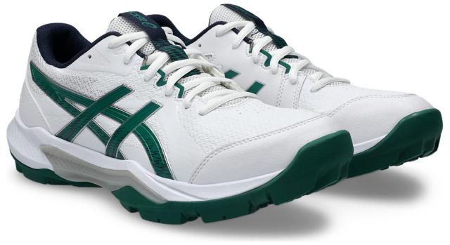 アシックス ユニセックス ハンドボールシューズ GEL-PEAKE 3（WHITE/JASPER GREEN・サイズ：23.5cm） asics 1113A057-101-23.5返品種別A