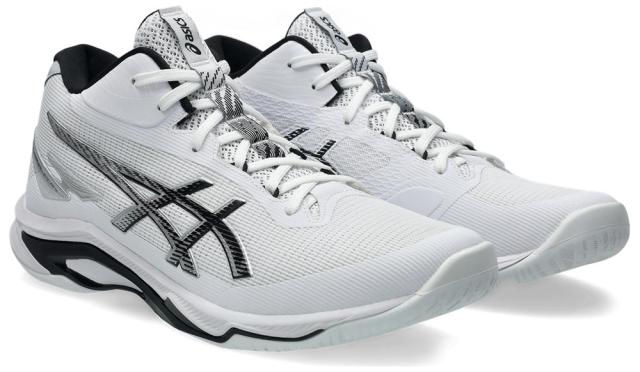 アシックス 1053A071-100-28.0 ユニセックス バレーボールシューズ NETBURNER BALLISTIC FF MT 4（WHITE/BLACK・サイズ：28.0cm）asics[1053A071100280] 返品種別A