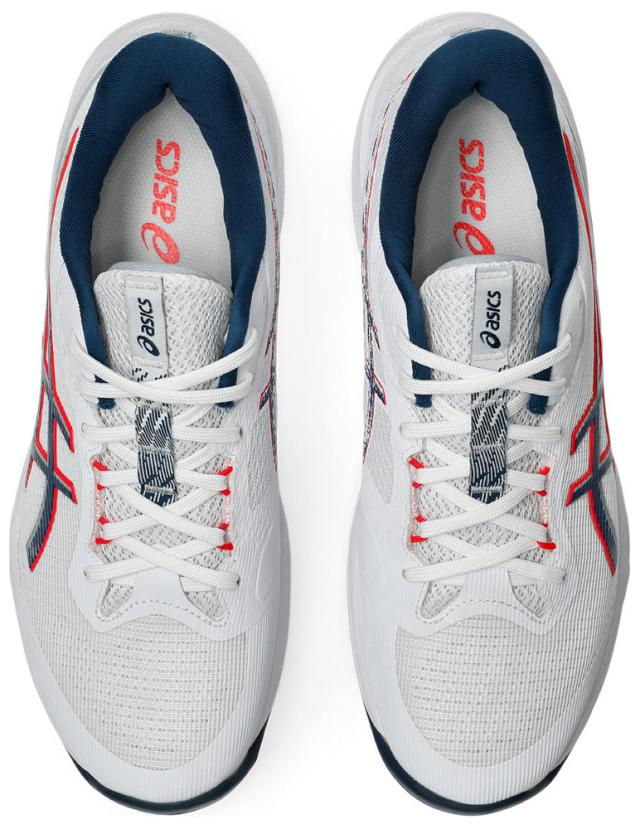 アシックス ユニセックス バレーボールシューズ NETBURNER BALLISTIC FF 4（WHITE/MAKO・サイズ：25.5cm） 1053A070-101-25.5返品種別A